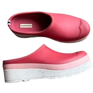 Hunter | Shoes | Hunter Clogs Waterproof Speckled Sole Play Clogs ...